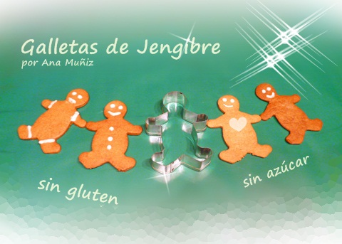 Galletas de jengibre, sin gluten y sin azúcar | Me gusta estar bien